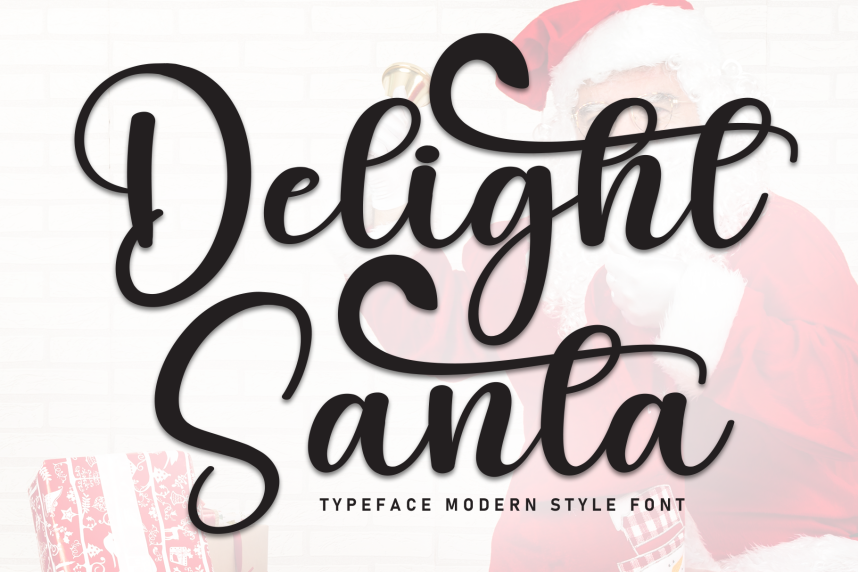 Delight Santa - New Style Handwritten Font - Befonts