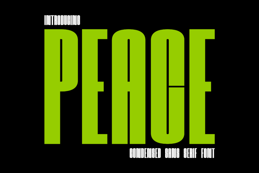 Peace Condensed Font - Download Free Font