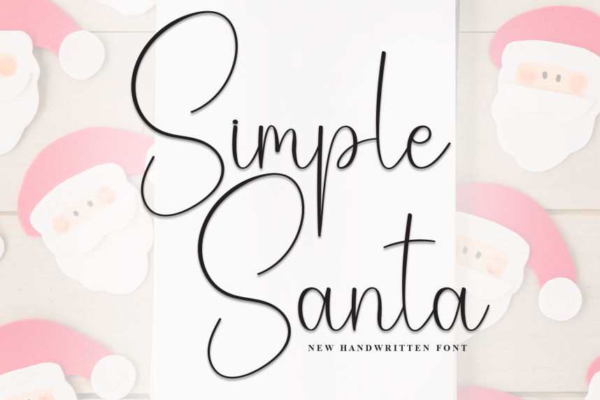 Simple Santa Simple Handwritten Font - Befonts