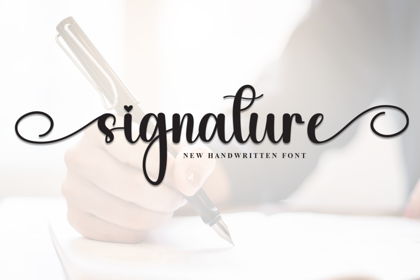 Signature - New Style Handwritten Font - Befonts