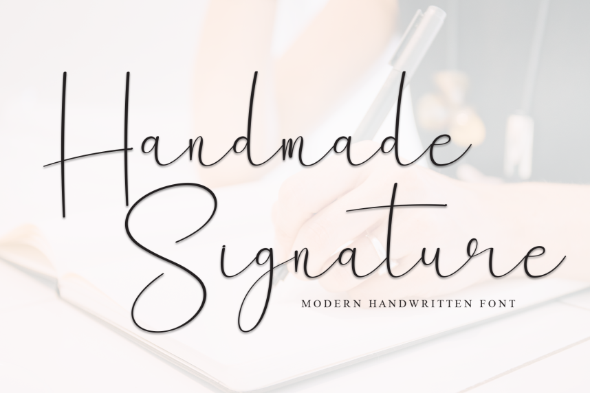 Handmade Signature - Modern Handwritten Font - Download Free Font