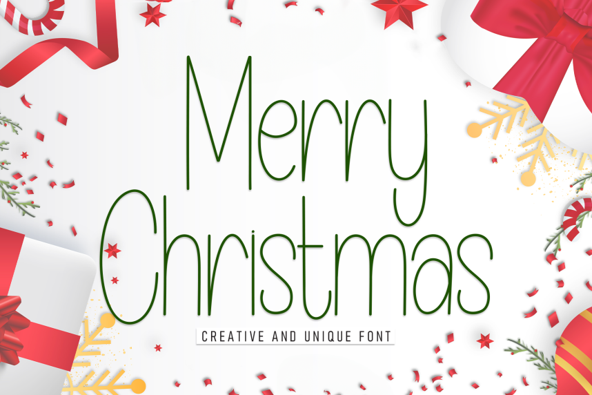 Merry Christmas - Creative And Unique Font - Download Free Font