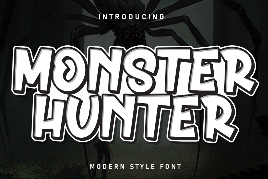 Monster Hunter - Modern Style Font - Download Free Font