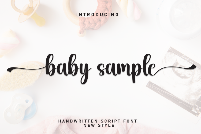 Baby Sample Style Script Font - Befonts