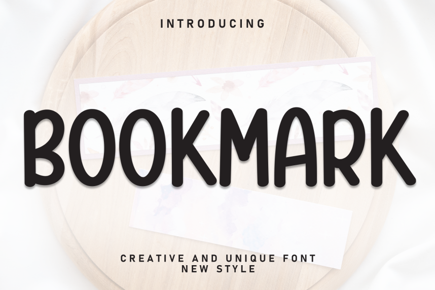 Bookmark - Creative And Unique Font - Befonts
