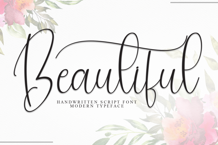 Beautiful - Modern Simple Font - Befonts