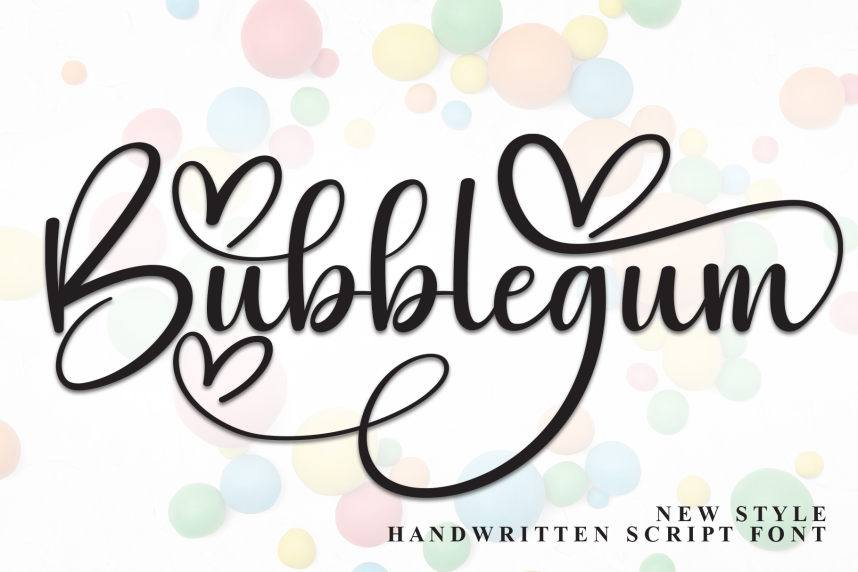 Bubblegum - New Script Handwritten Font - Download Free Font