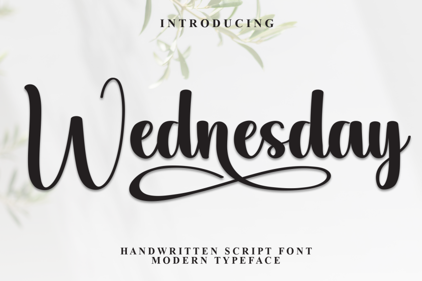 Wednesday - Simple Handwritten Font - Download Free Font
