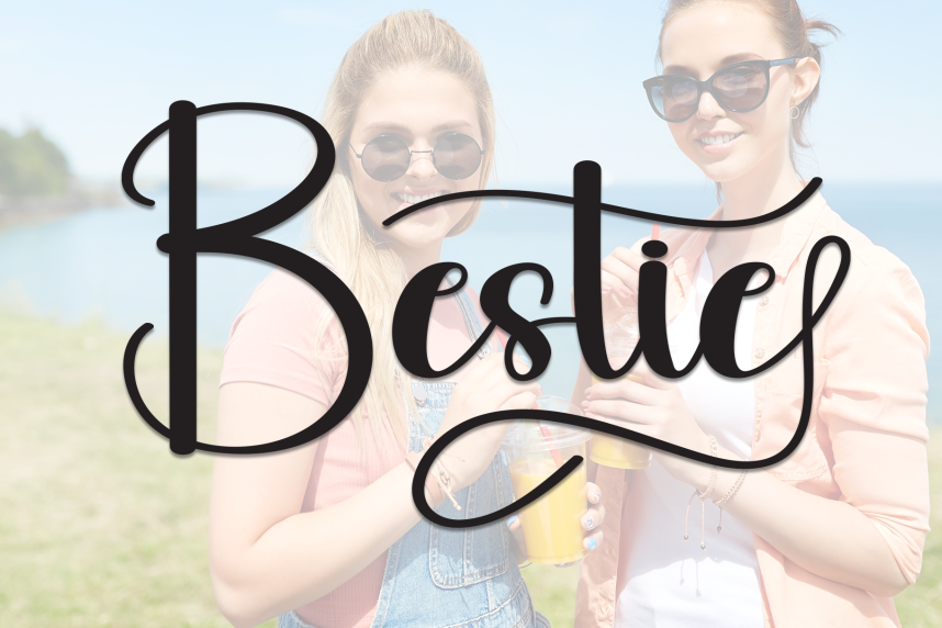 Bestie - New Script Handwritten Font - Befonts