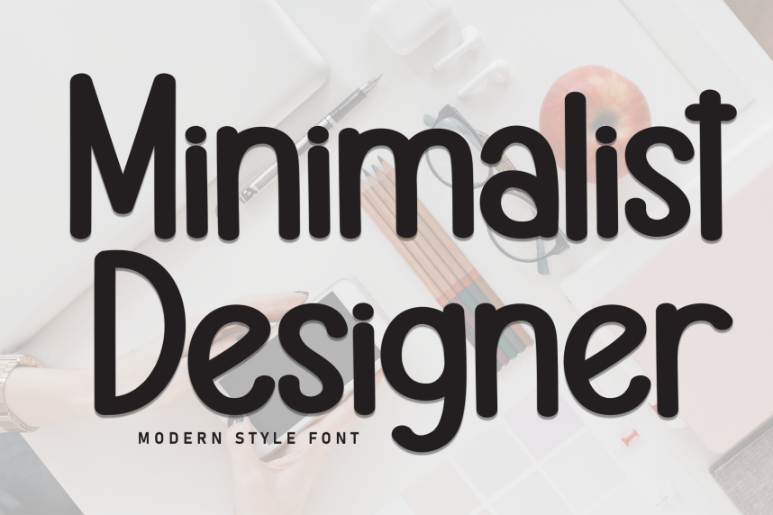 Minimalist Designer - Modern Simple Font - Befonts
