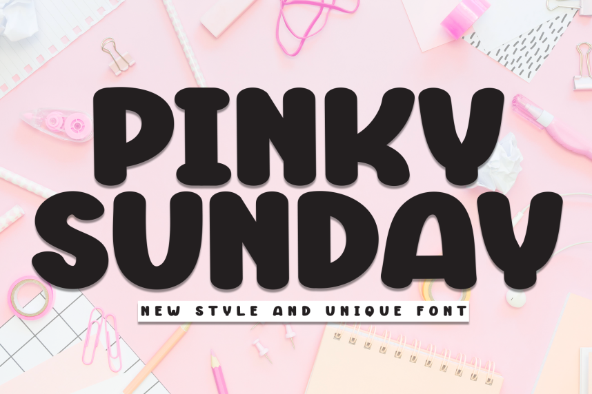 Pinky Sunday - New Style Unique Font - Download Free Font