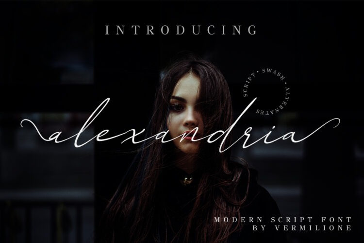 Alexandria – Modern Script Font - Befonts