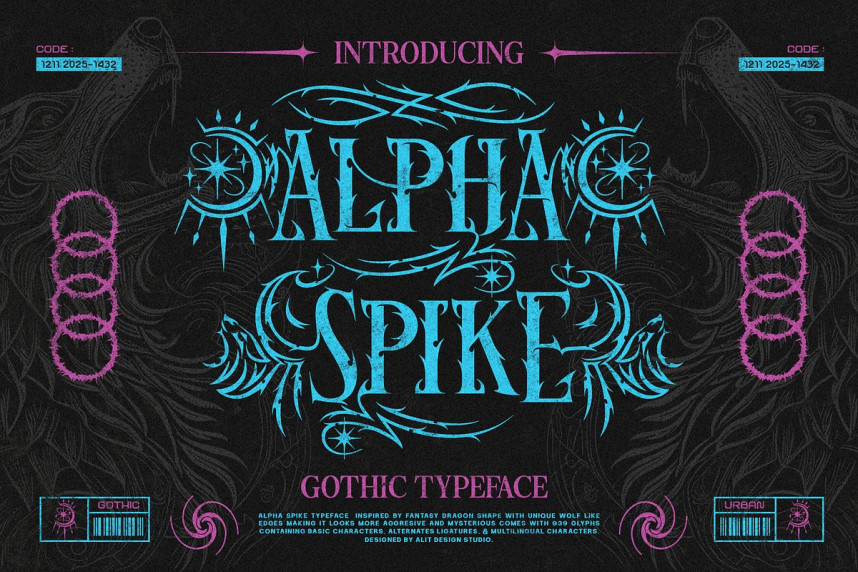 Alpha Spike Font - Download Free Font