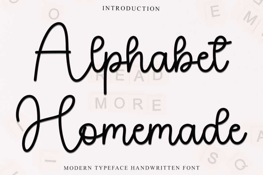 Alphabet Homemade - New Style Handwritten Font - Befonts