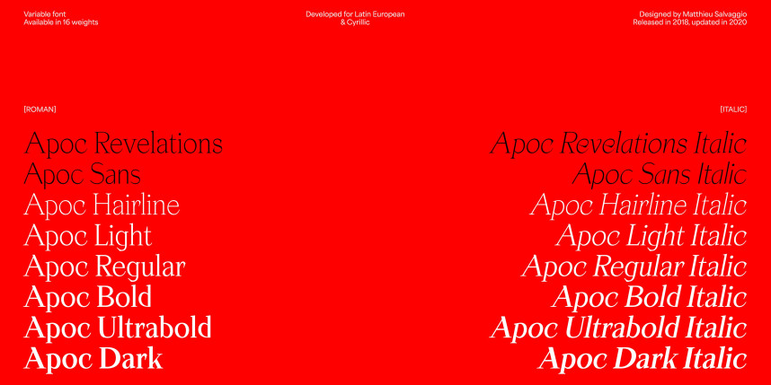Apoc Font Family - Befonts