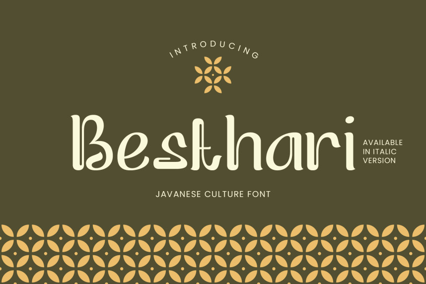 Besthari - Javanese Culture Font - Download Free Font