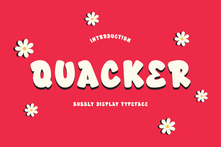 PGR Quacker - Bubbly Display Font - Download Free Font