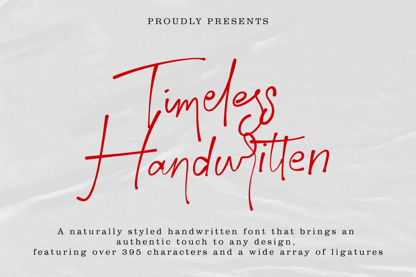 Timeless Handwritten Font - Befonts