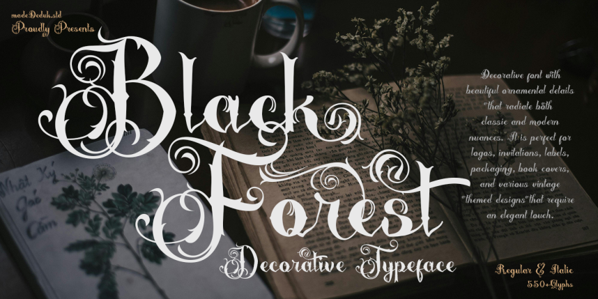Black Forest - Decorative Font - Befonts