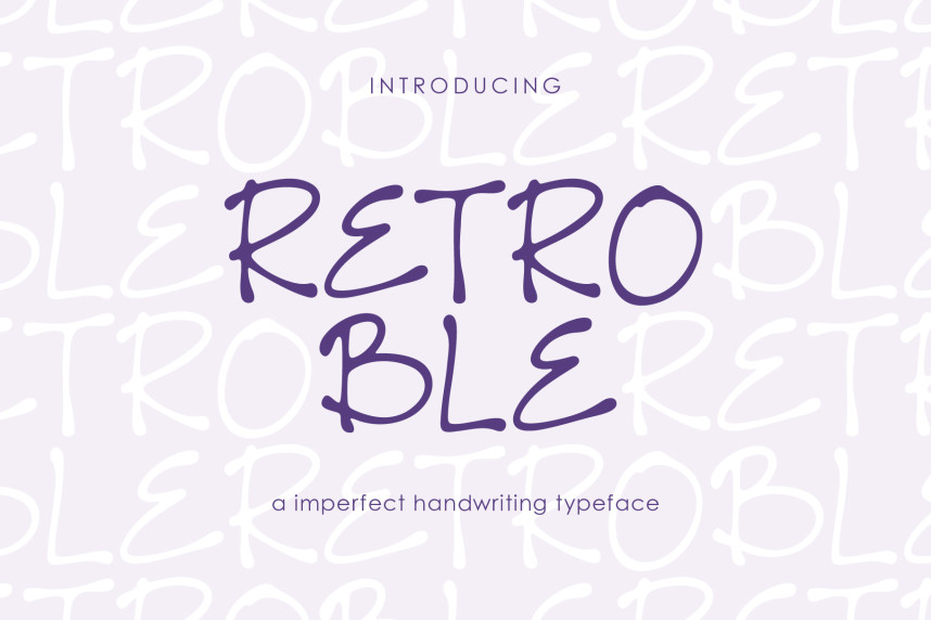 Retroble - Scribble Font - Befonts