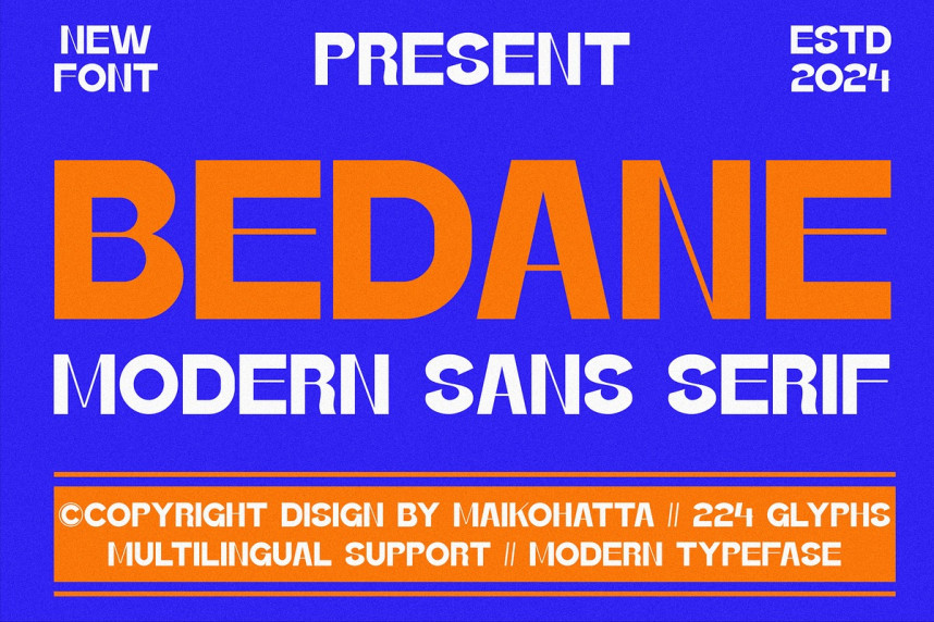 Bedane Font - Befonts