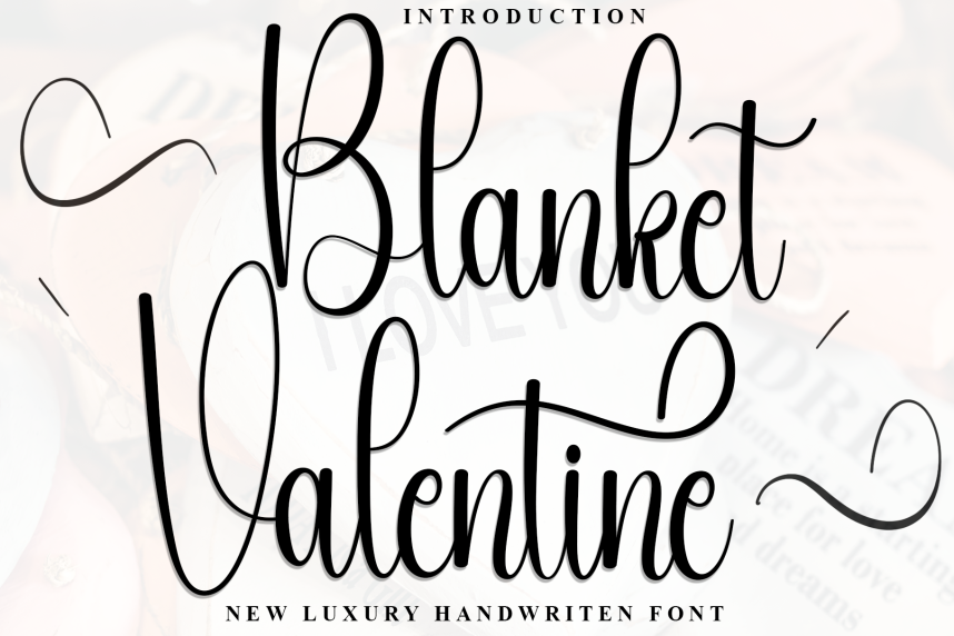 Blanket Valentine - Elegant Script Handwritten Font - Befonts