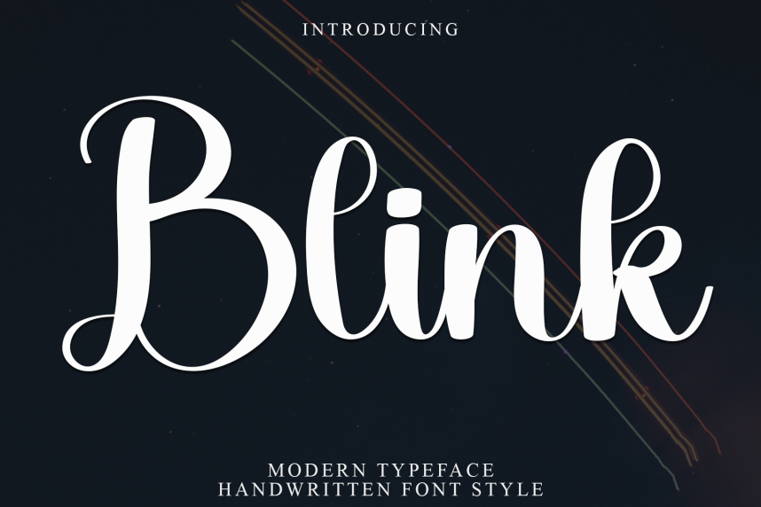 Blink Style Script Font - Befonts