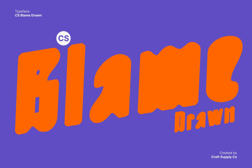 CS Blame Drawn Font - Download Free Font