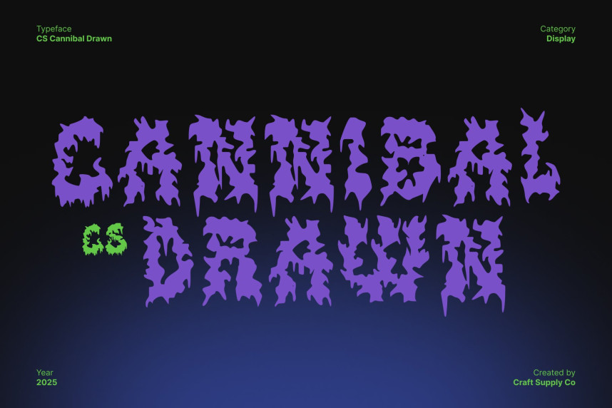 CS Cannibal Drawn Font - Befonts