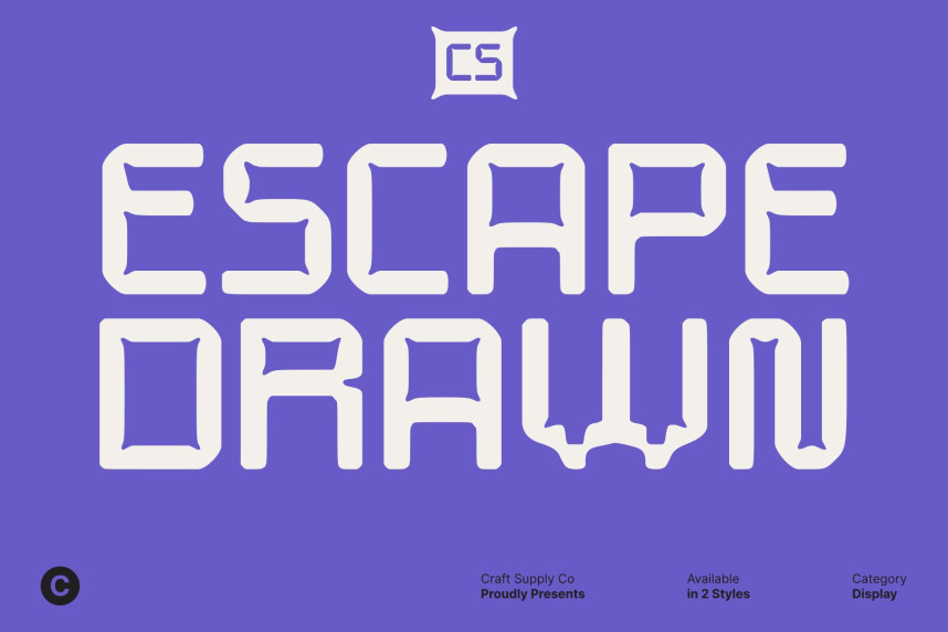 CS Escape Drawn Font - Download Free Font