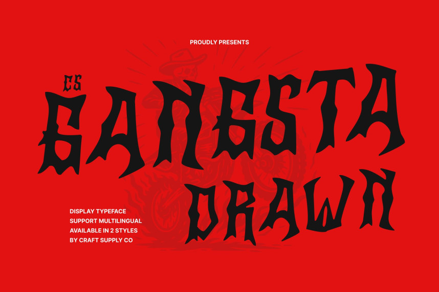 CS Gangsta Drawn Font - Download Free Font