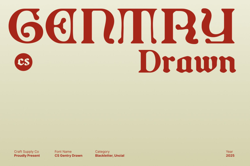CS Gentry Drawn Font - Download Free Font