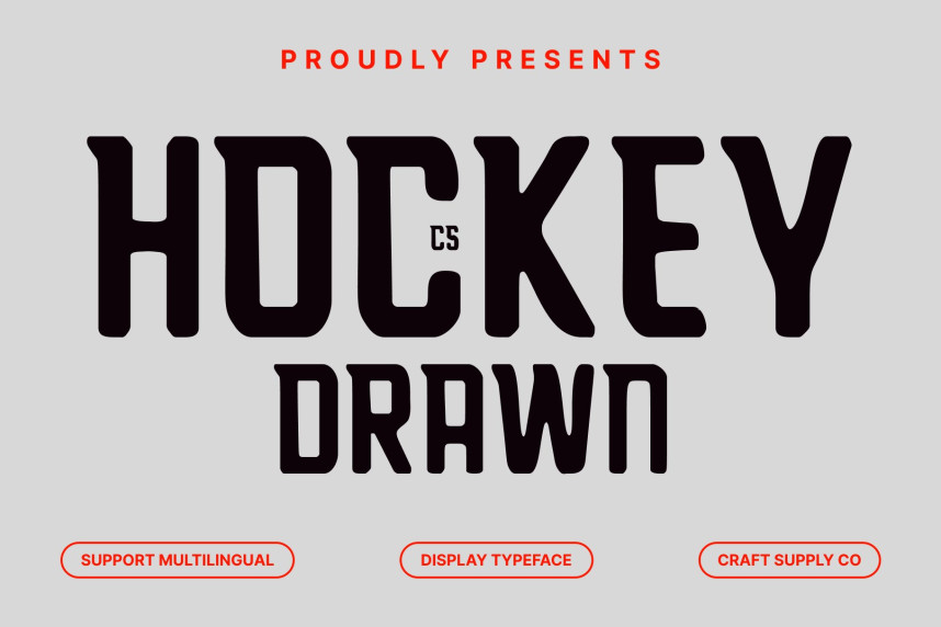 CS Hockey Drawn Font - Download Free Font