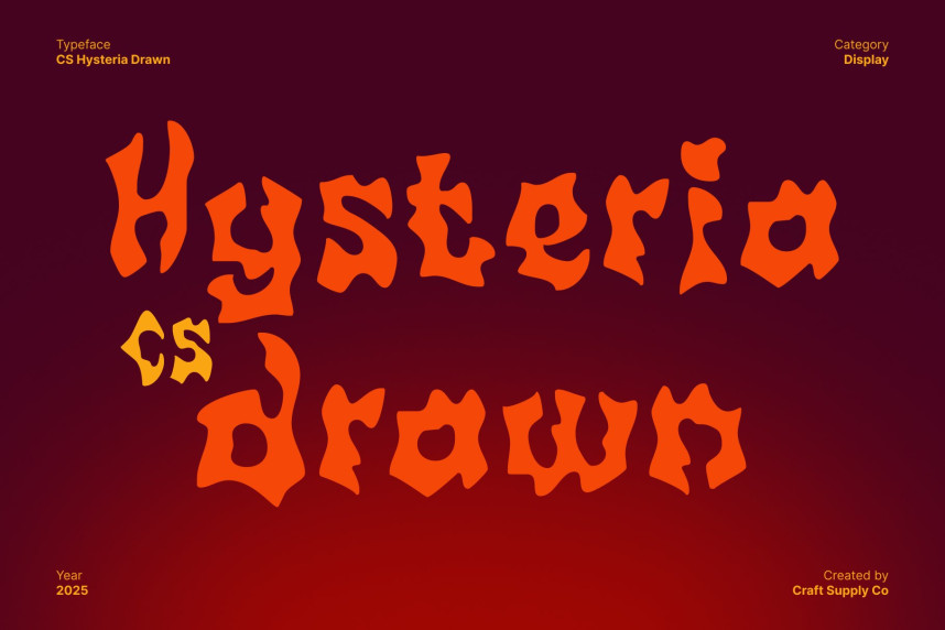 CS Hysteria Drawn Font - Download Free Font