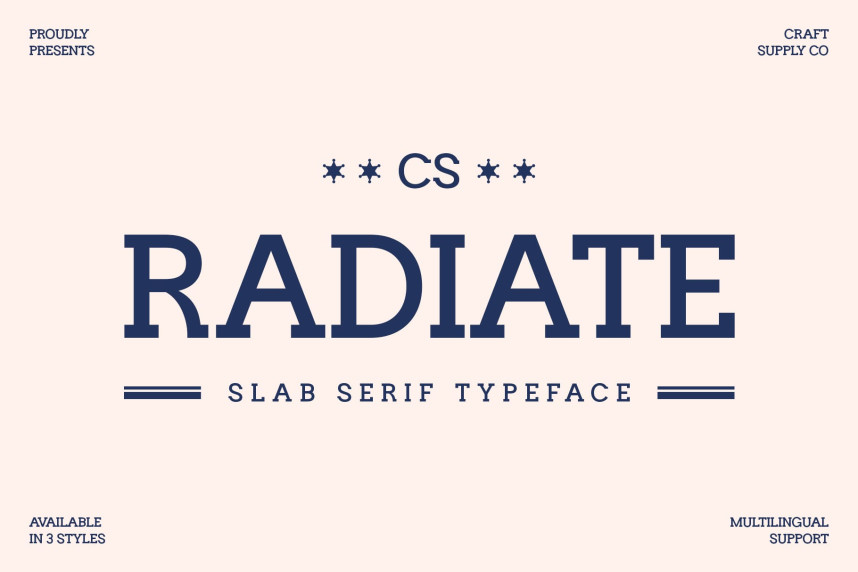 CS Radiate Font - Befonts