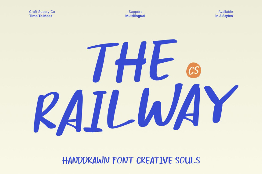 CS Railway Font - Befonts