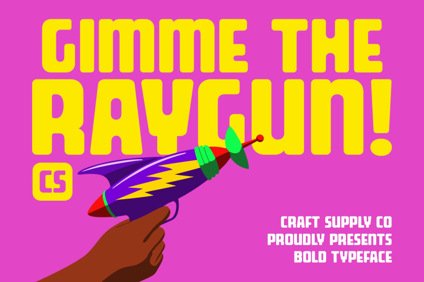 CS Raygun Font - Befonts