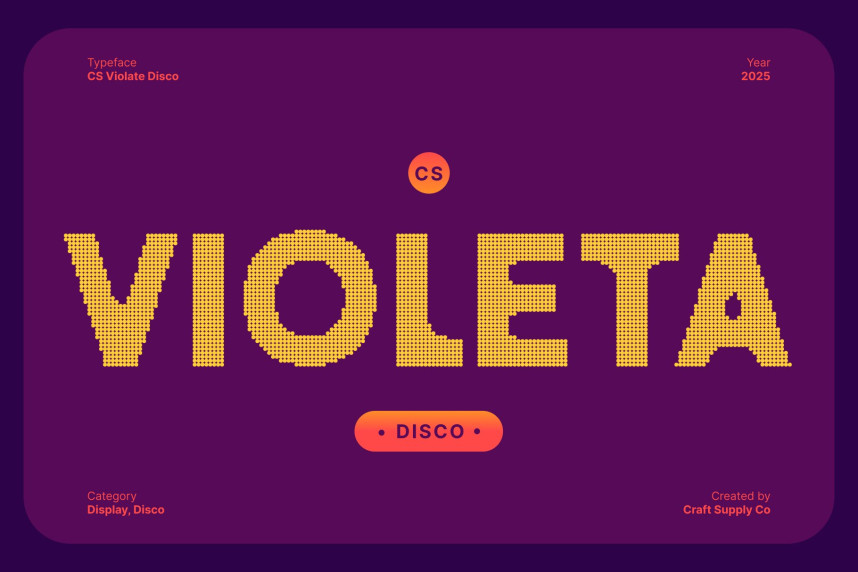 CS Violeta Disco Font - Download Free Font