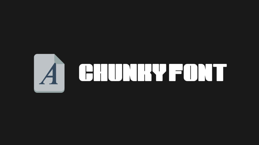 Chunky Bold Font - Download Free Font
