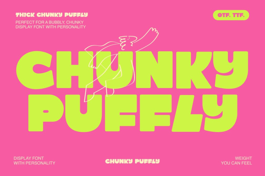 Chunky Puffly Font - Download Free Font