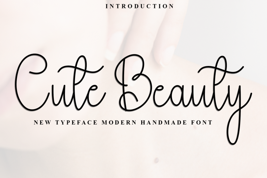 Cute Beauty Simple Handwritten Font - Befonts