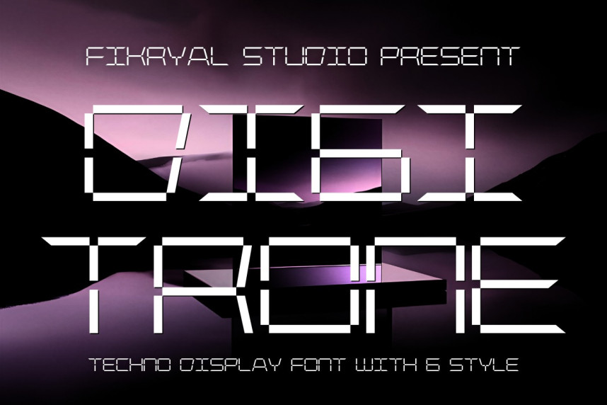Digitrone - Futuristic Display Font - Download Free Font