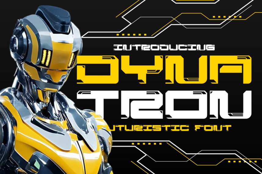 Dynatron Futuristic Font - Befonts