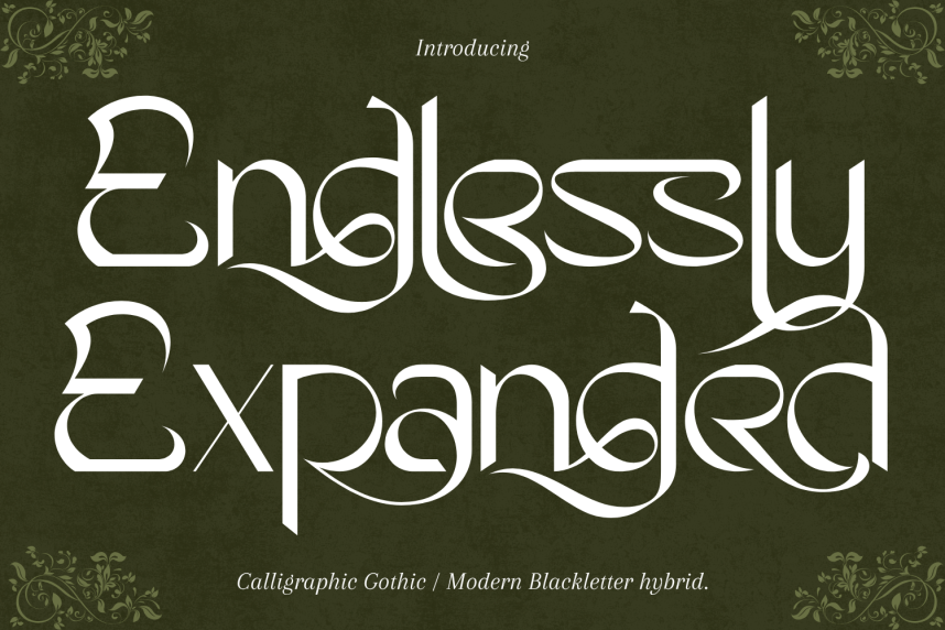 Endlessly Expanded – Ligature Sans Font - Befonts