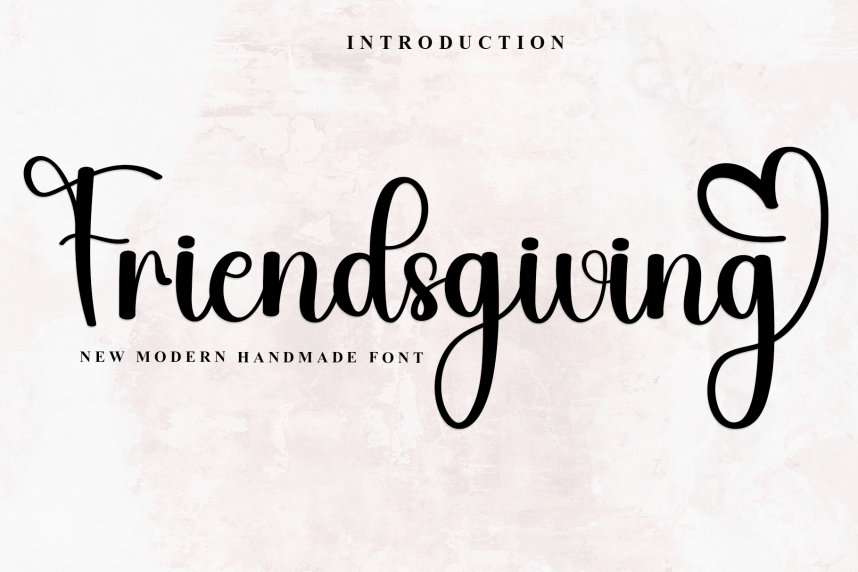 Friendsgiving Style Script Font - Befonts