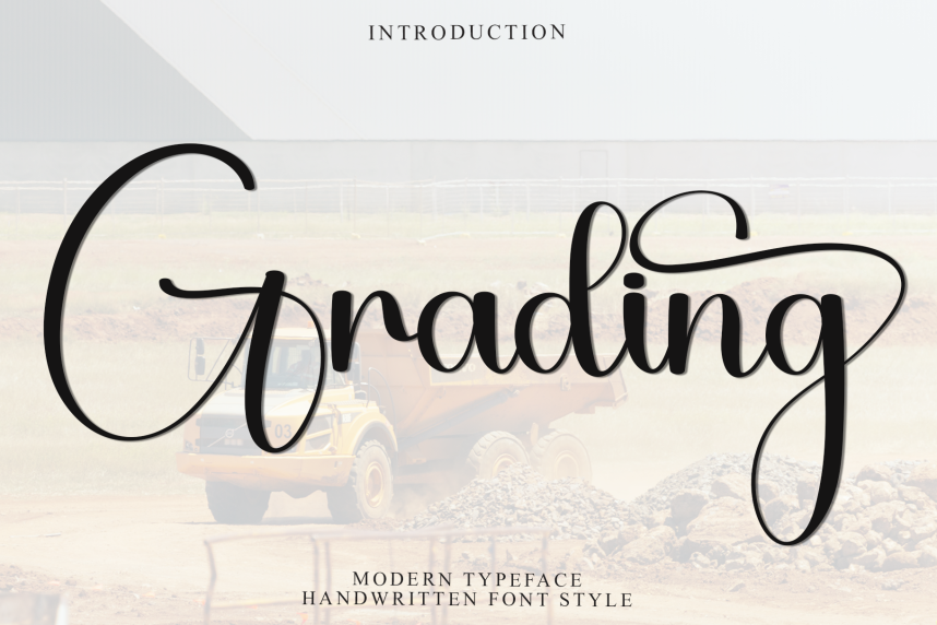 Grading - Modern Handwritten Font - Befonts
