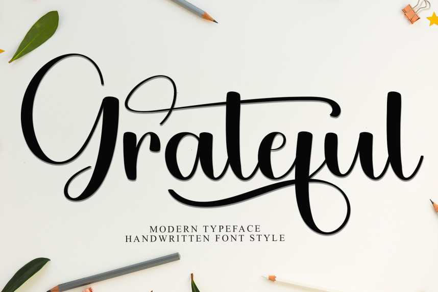Grateful - New Script Handwritten Font - Download Free Font
