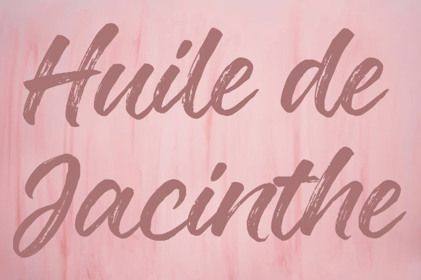 Huile De Jacinthe Font - Download Free Font