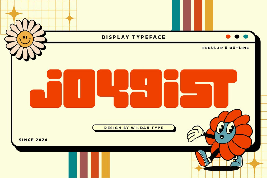 Joygist – Fun Groovy Font - Befonts