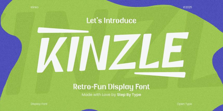 Kinzle Display Font - Befonts